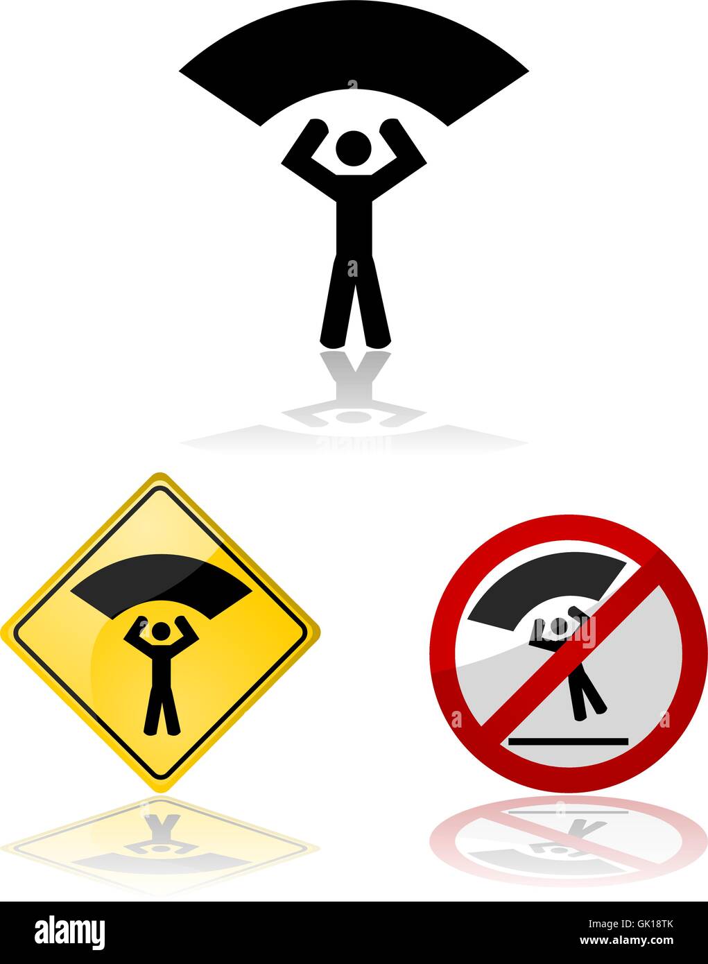 Action man parachute figure Stock Vector Images - Alamy