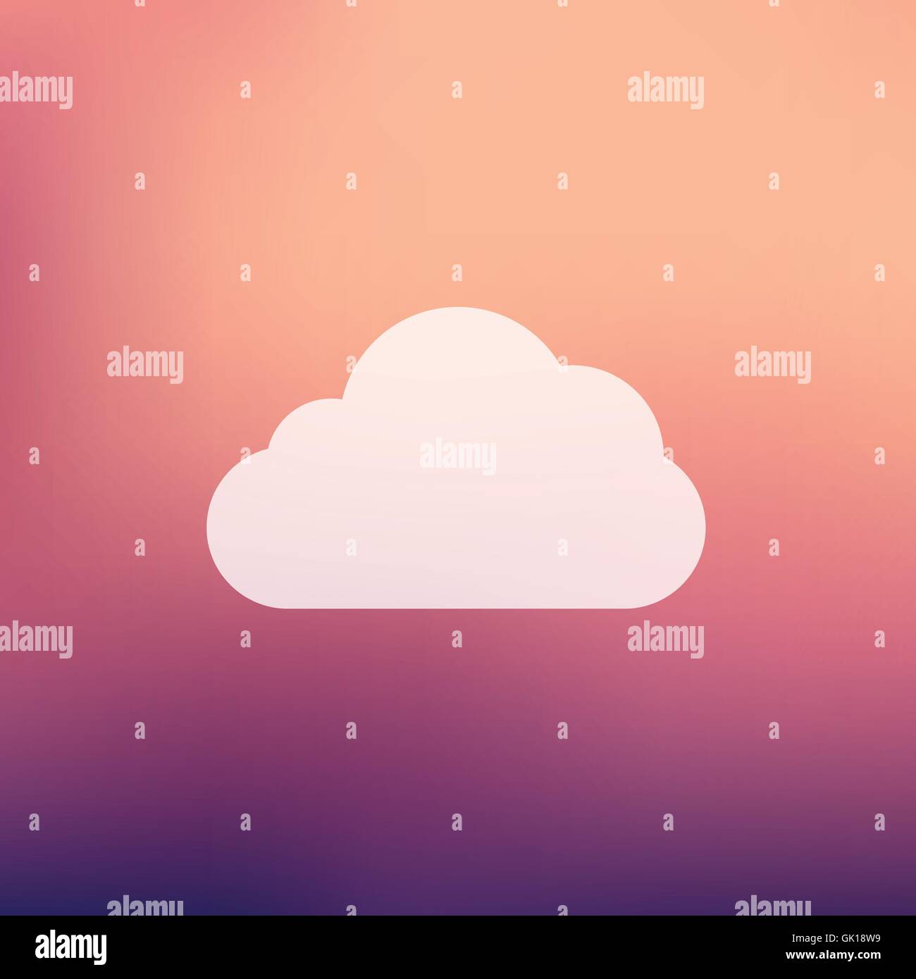 Cloud icon in cartoon Stock Vector Images - Alamy