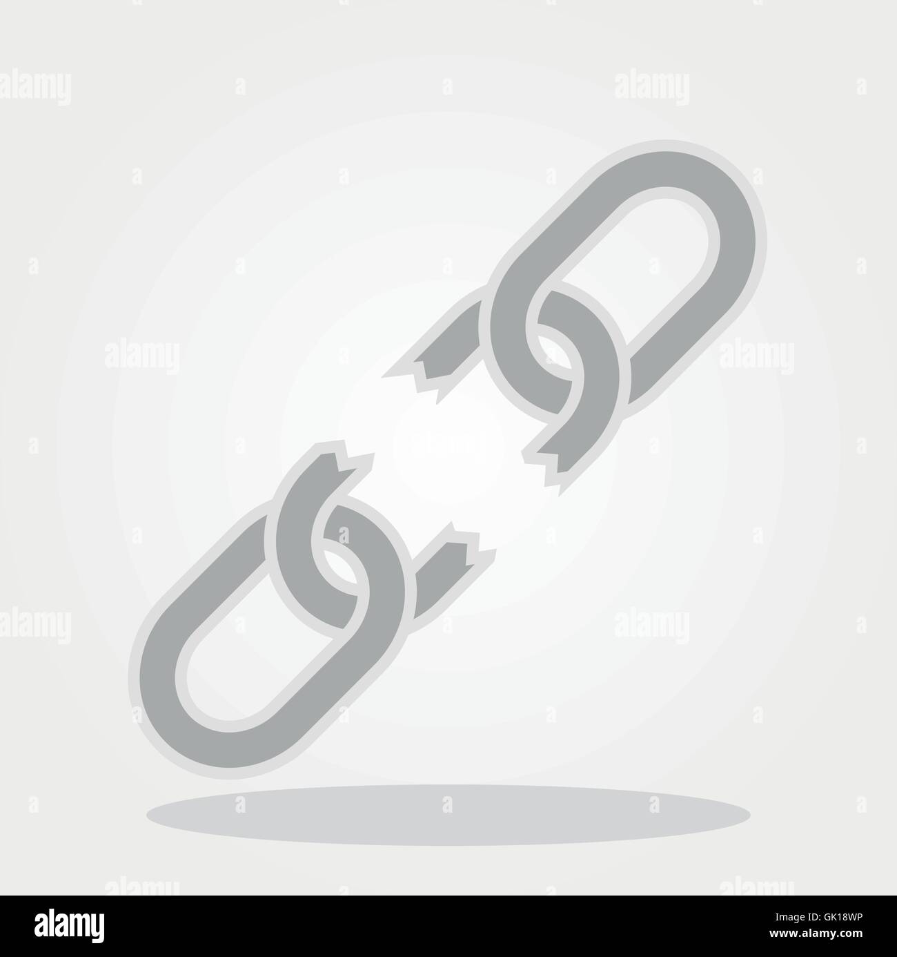 three pieces of broken chain Stock Vector Image & Art - Alamy