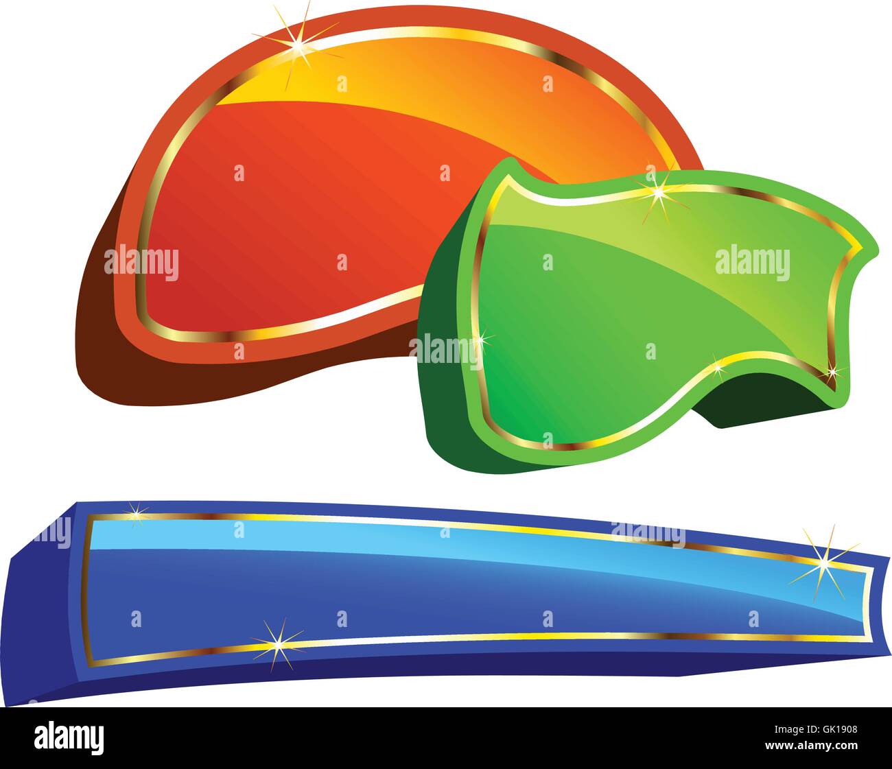 Banner warning sign new Stock Vector Images - Alamy