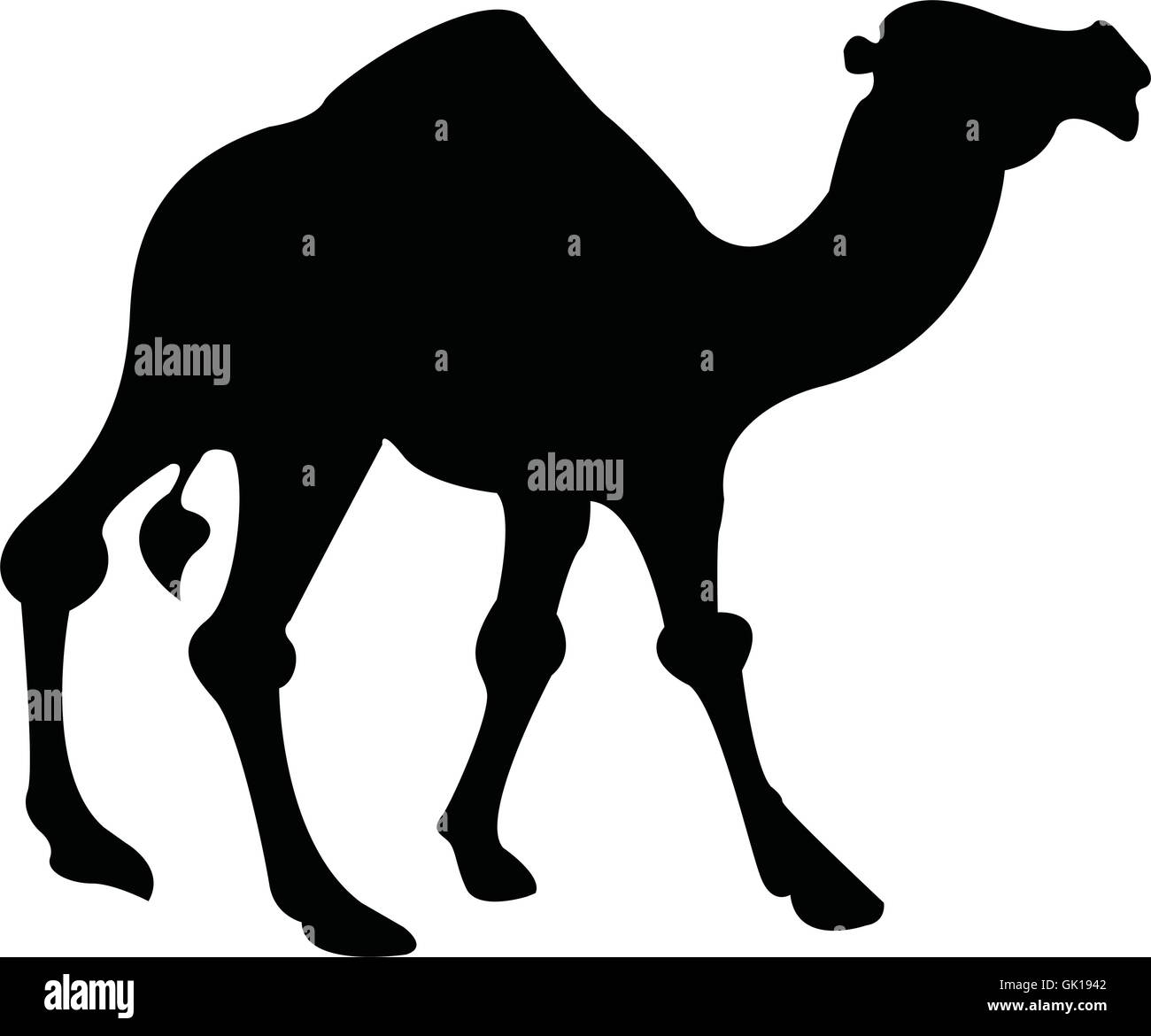 Camel Silhouette Pyramids Stock Photos & Camel Silhouette Pyramids ...
