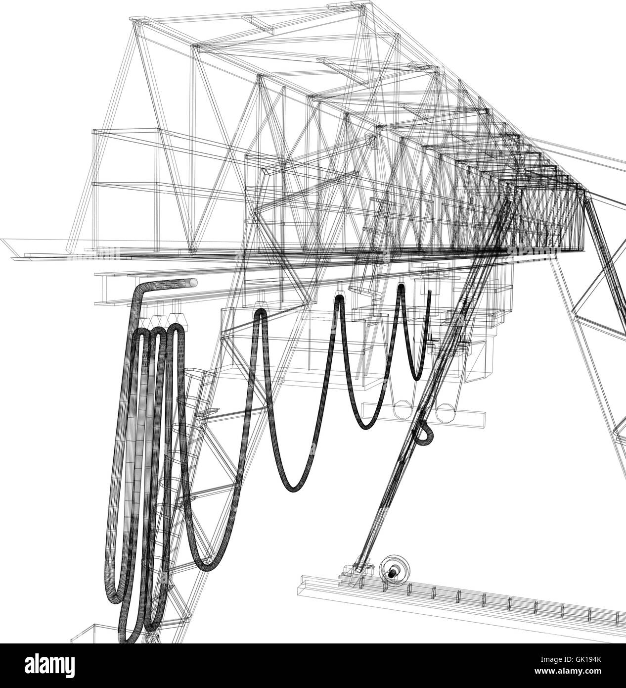 Gantry rail Stock Vector Images - Alamy