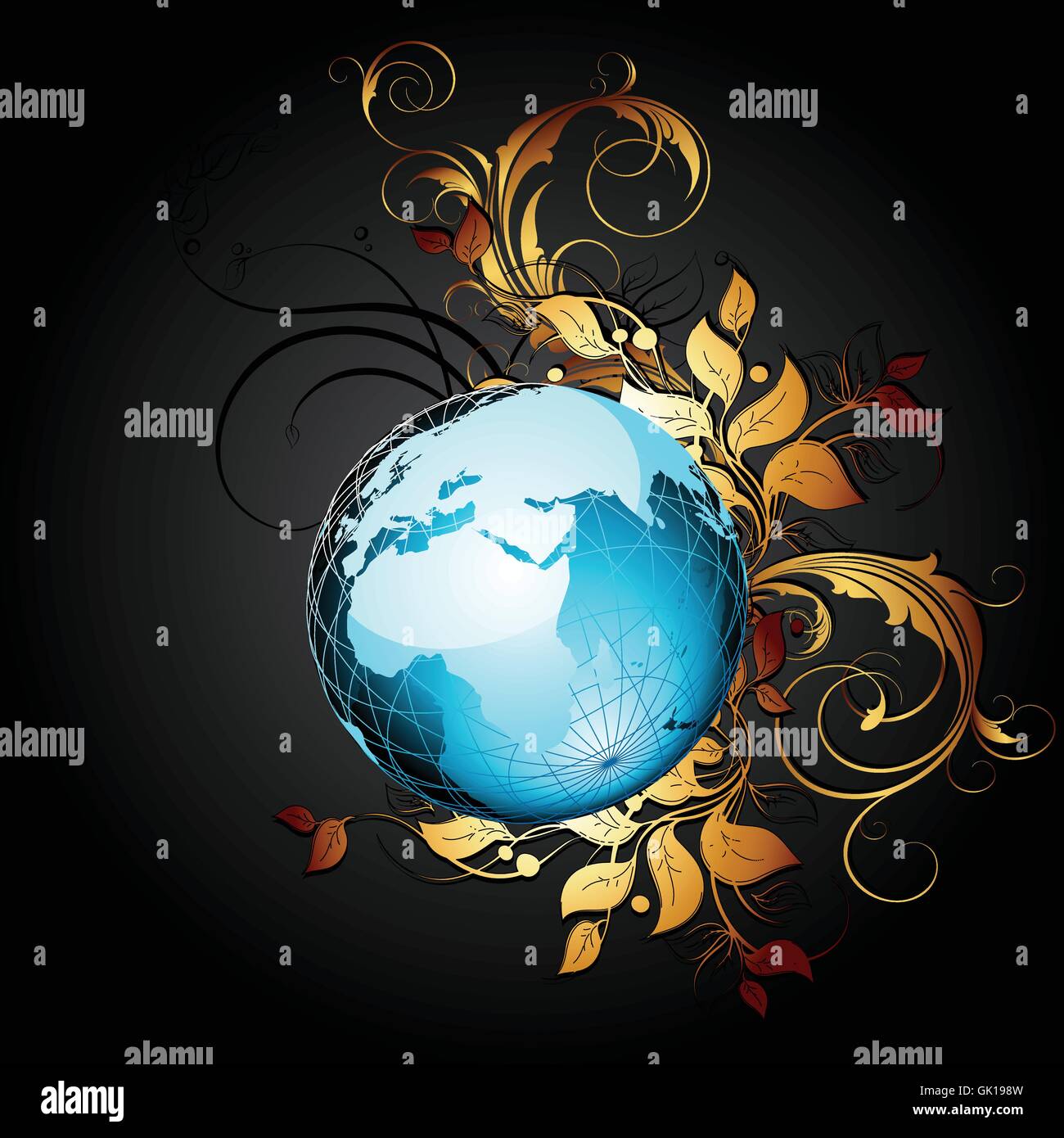 World map banner continents Stock Vector Images - Alamy