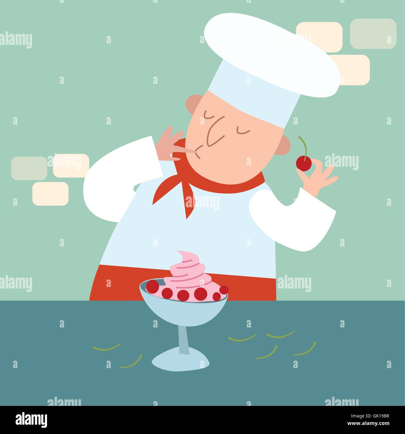 Berries cream Stock Vector Images - Alamy