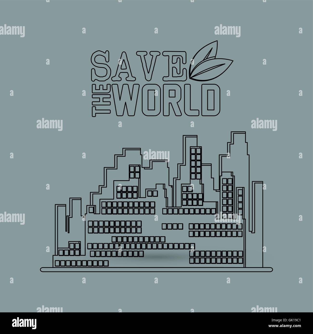 Save World design, vector illustration Stock Vector Image & Art - Alamy