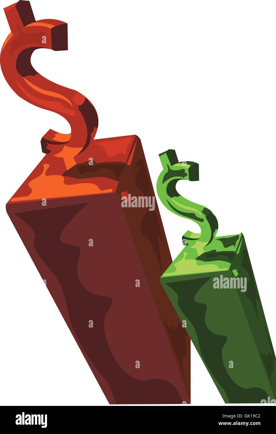 Money graph Stock Vector Images - Alamy