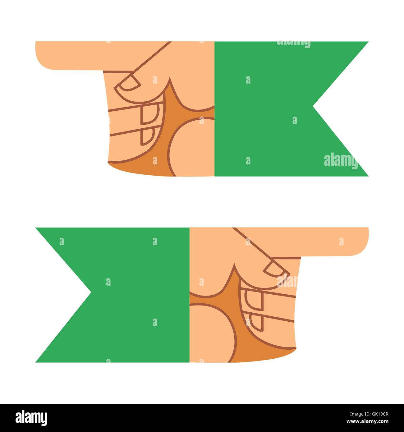 Direction finger pointer hi-res stock photography and images - Alamy