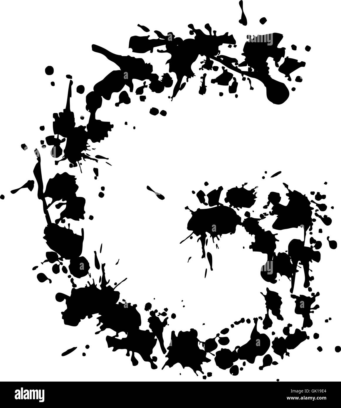 Alphabet ink Stock Vector Images - Alamy