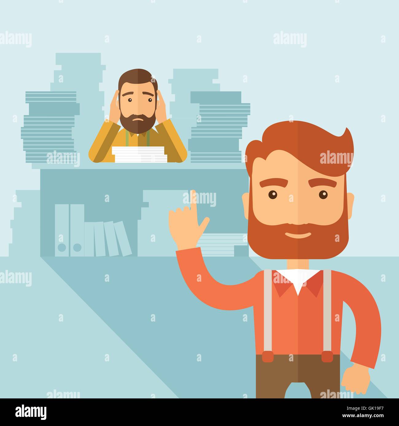 Tough office job Stock Vector Image & Art - Alamy