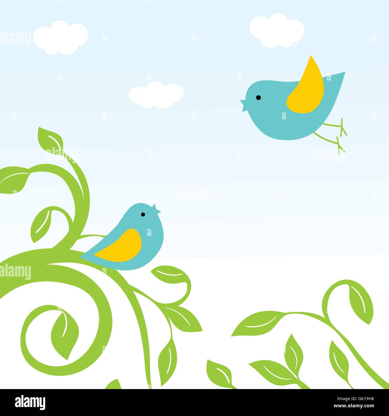 Birds nest eggs tree Stock Vector Images - Alamy