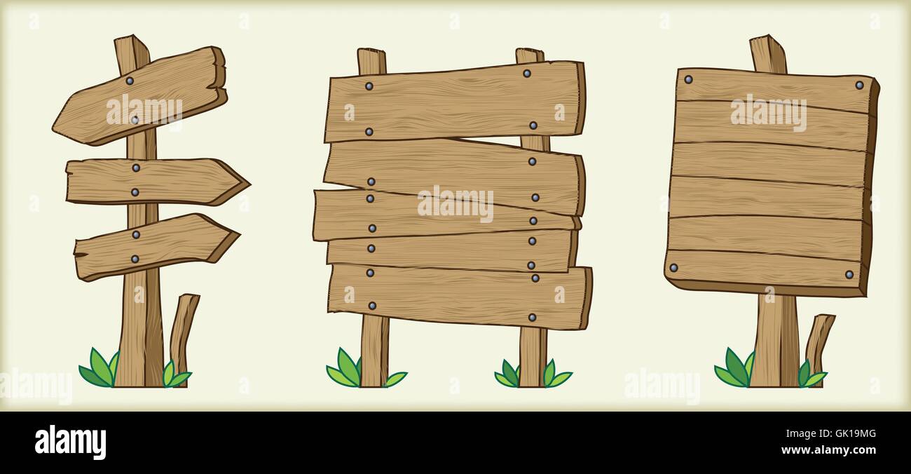 Brown wood plank boards Stock Vector Images - Alamy