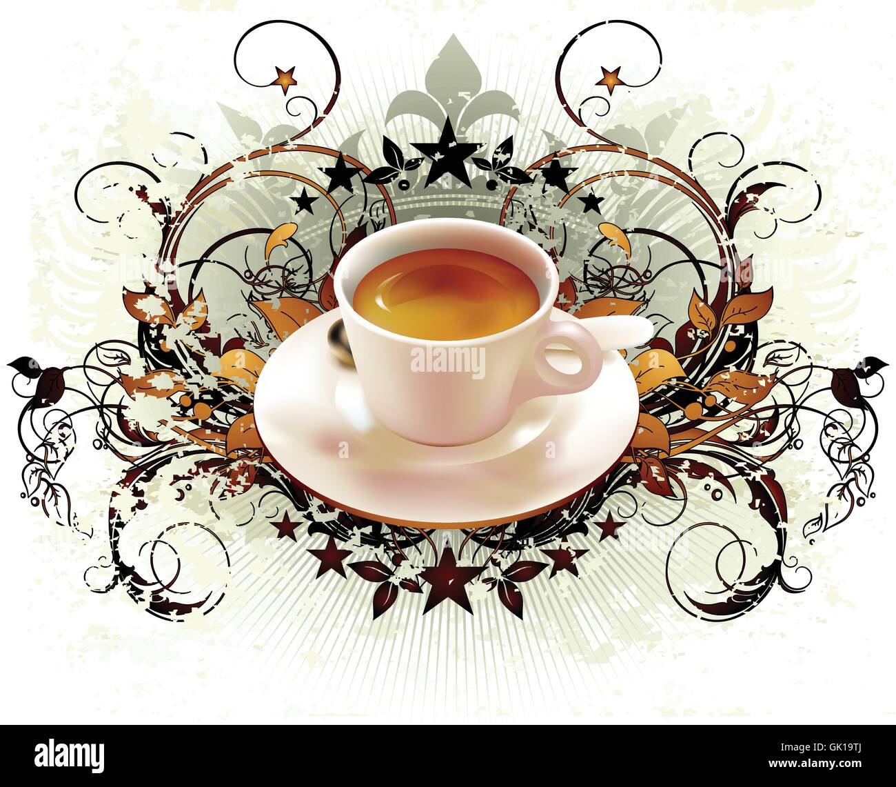 Ornamental cup Stock Vector Images - Alamy