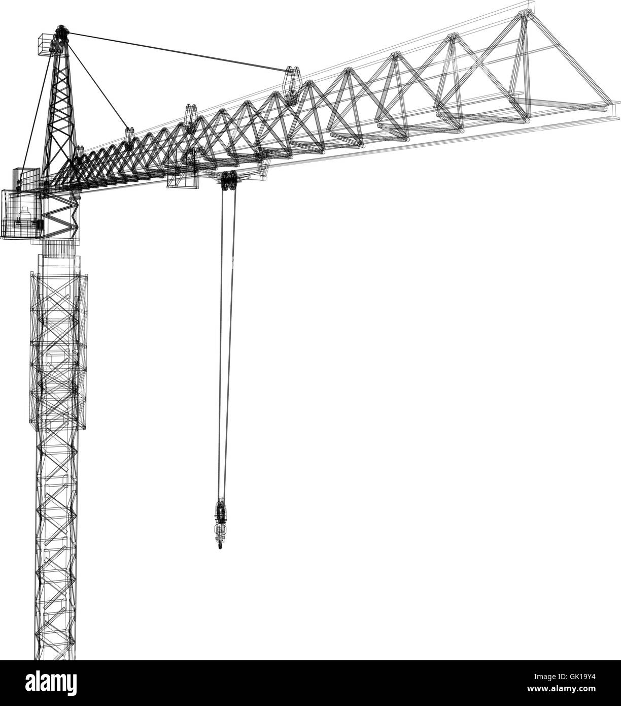 Tower Crane Vector