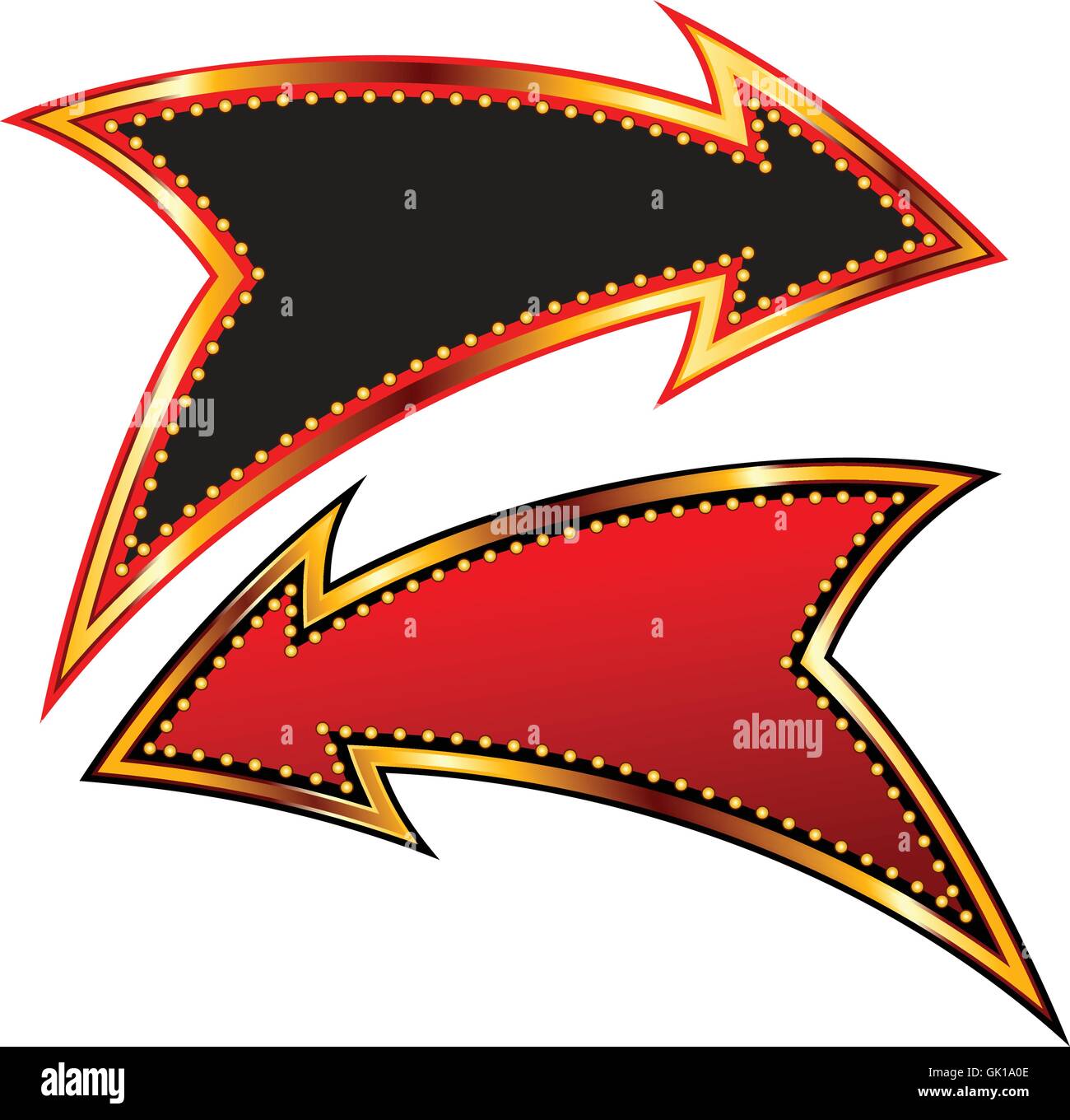 Black red gold arrow Stock Vector Images - Alamy