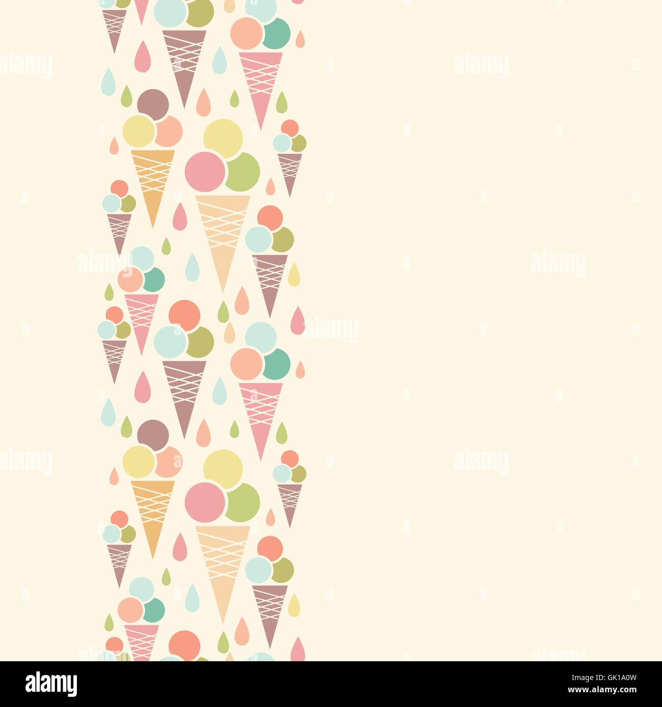 Ice Cream Sundae Border