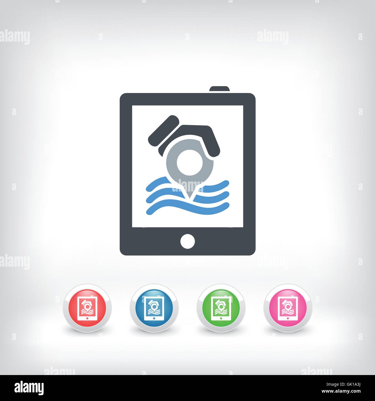 Sea map pointer Stock Vector Image & Art - Alamy