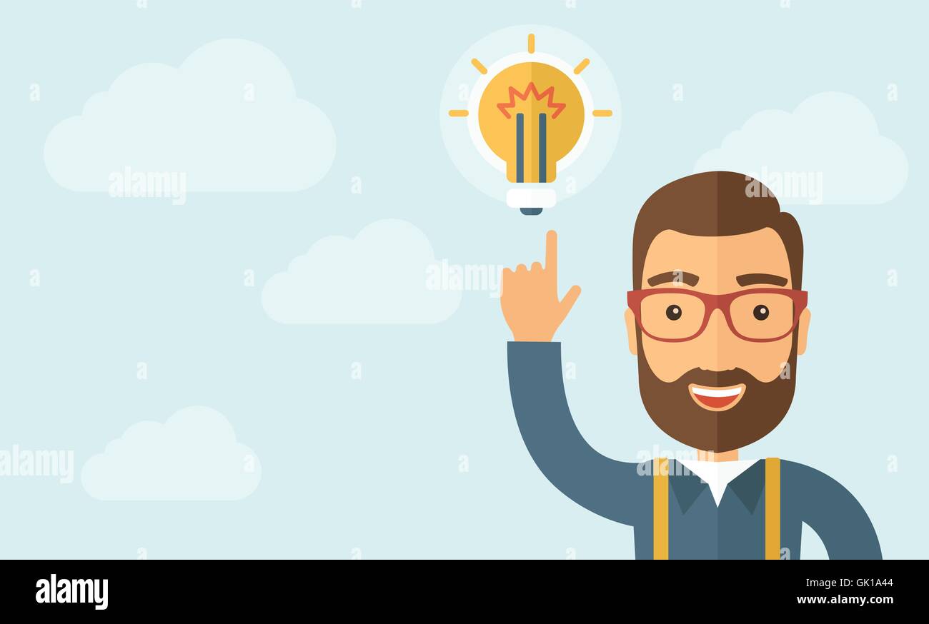 Businessman get the idea Stock Vector Image & Art - Alamy