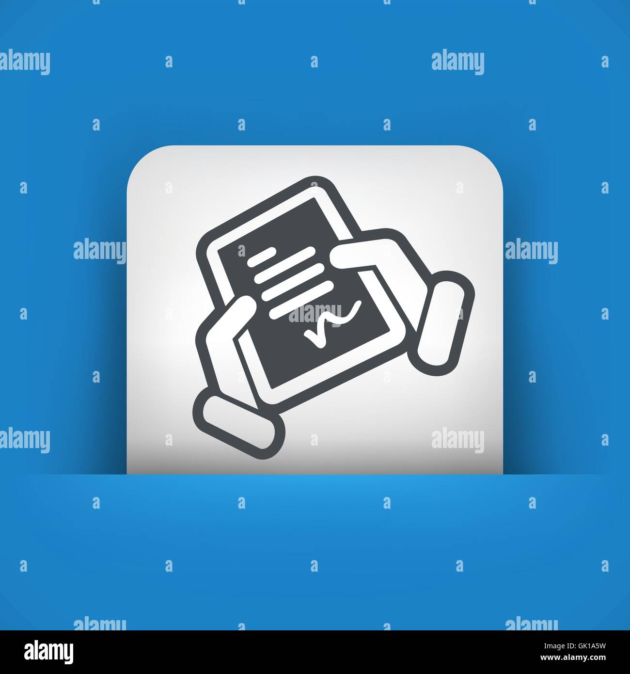 Examining document Stock Vector Images - Alamy