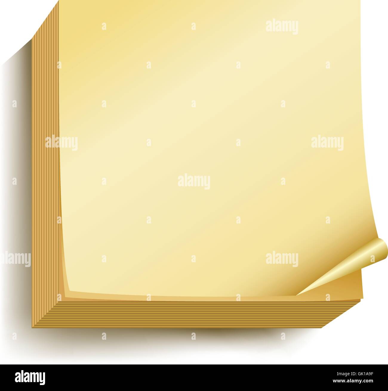 Block of paper for notes Stock Vector Image & Art - Alamy