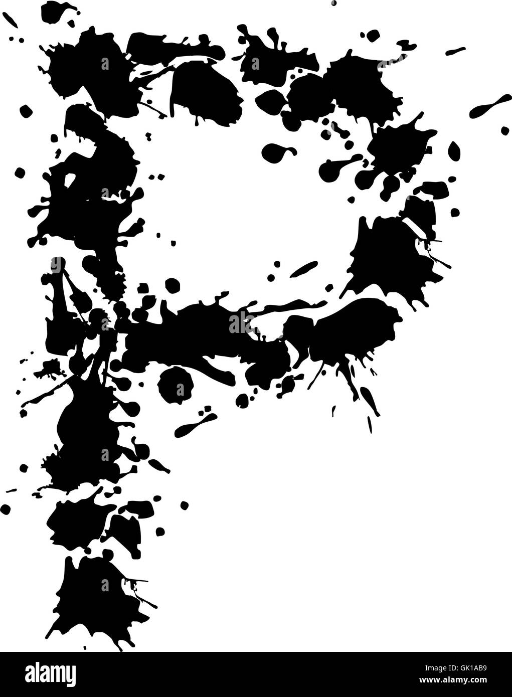 Alphabet ink Stock Vector Images - Alamy