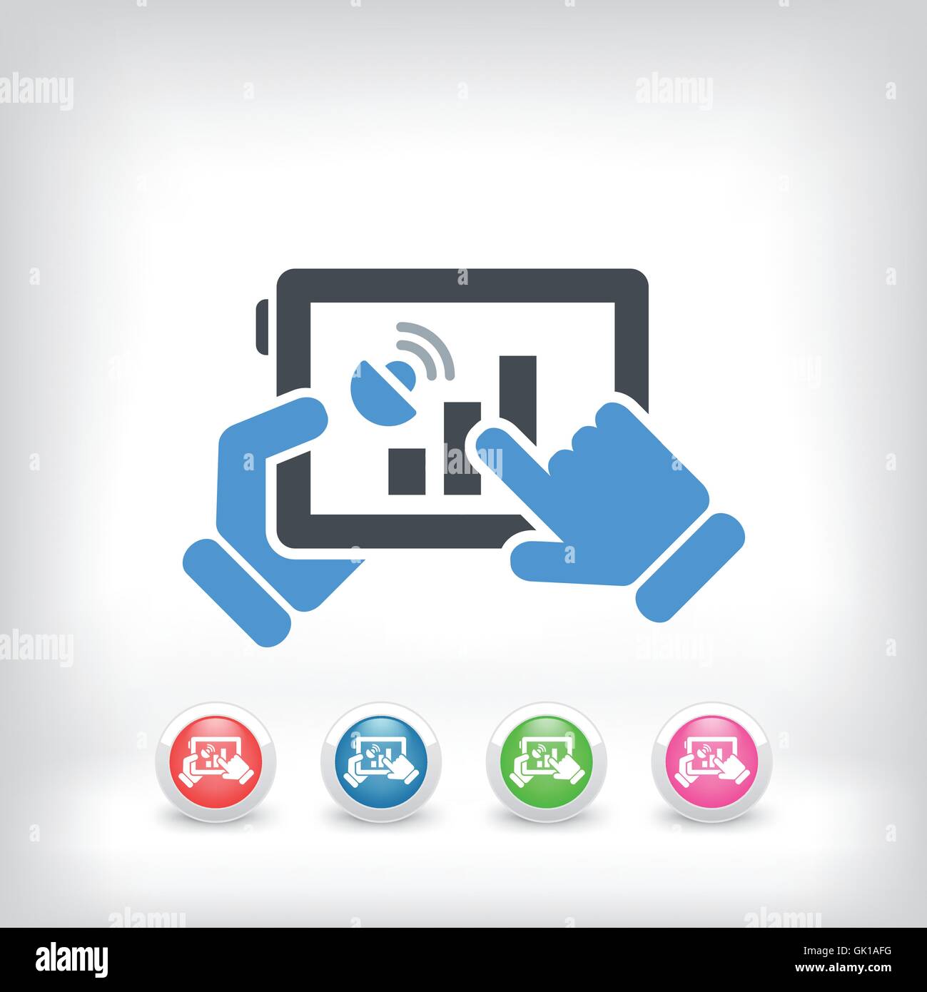 Tablet connection icon Stock Vector Image & Art - Alamy