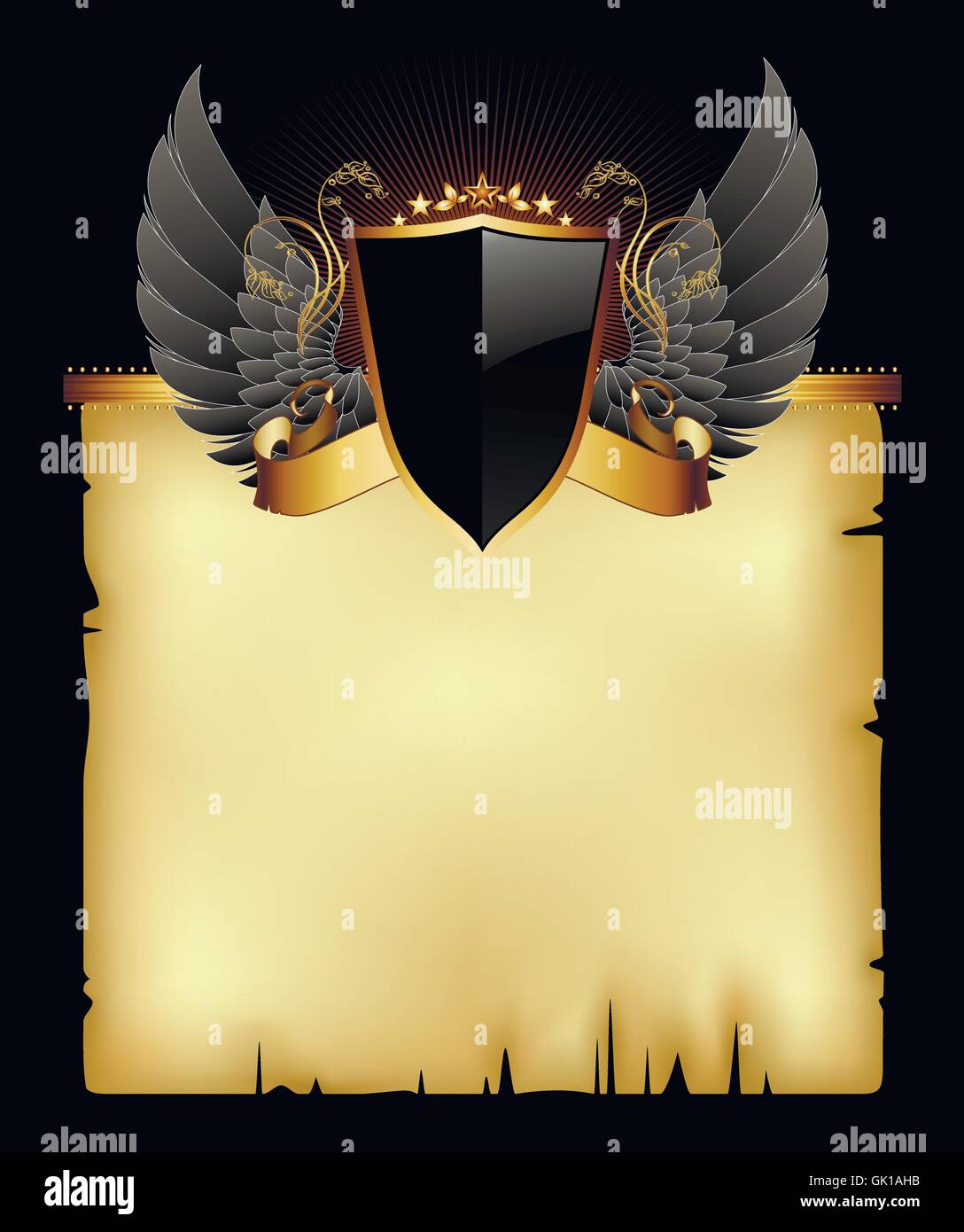 paper background with shield Stock Vector Image & Art - Alamy