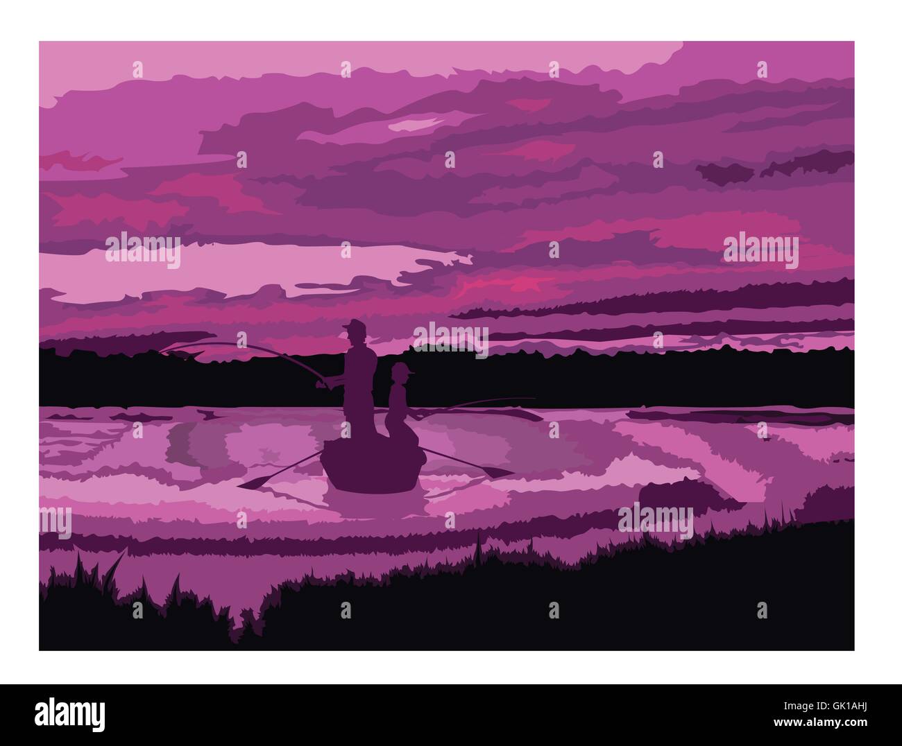 Winter fisherman fishing rod Cut Out Stock Images & Pictures - Alamy