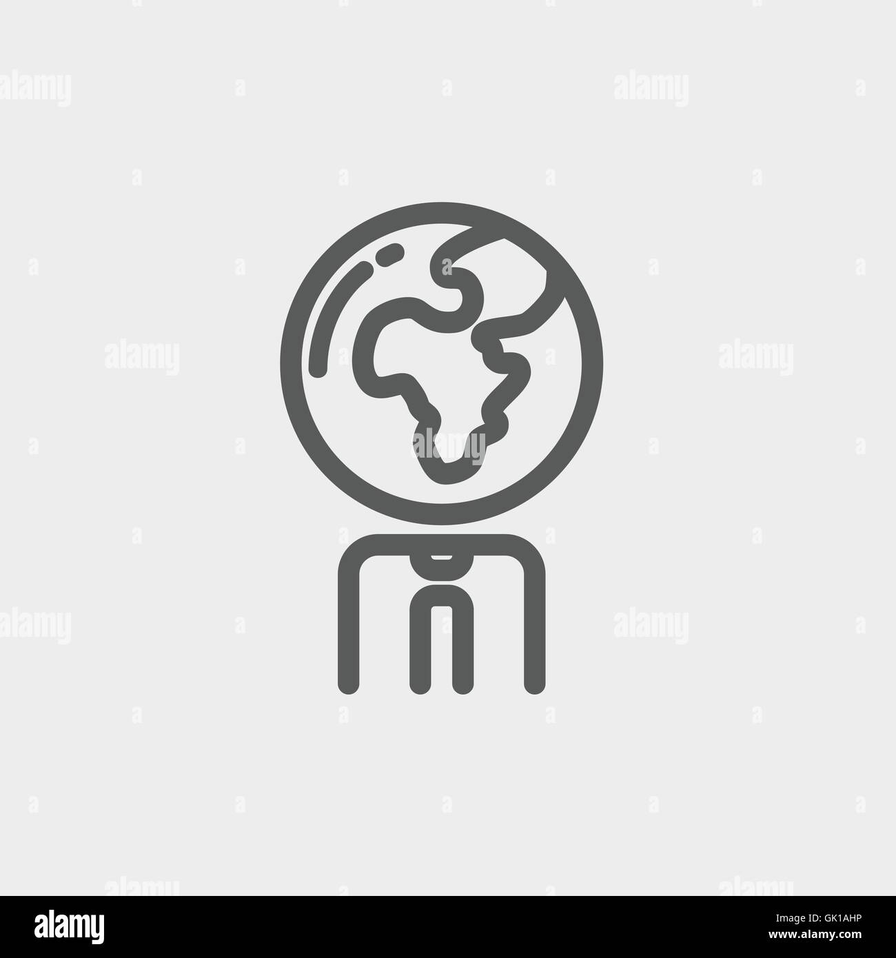 Forehead line Stock Vector Images - Alamy