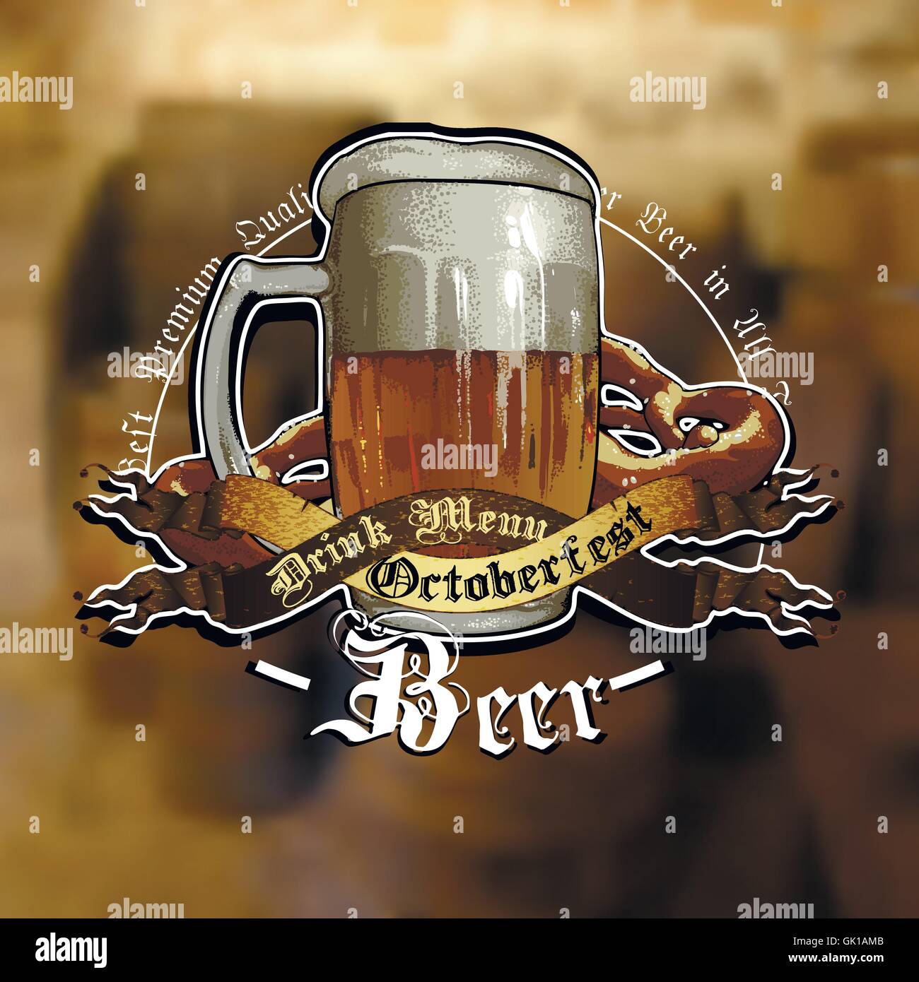 Barrel background Stock Vector Images - Alamy