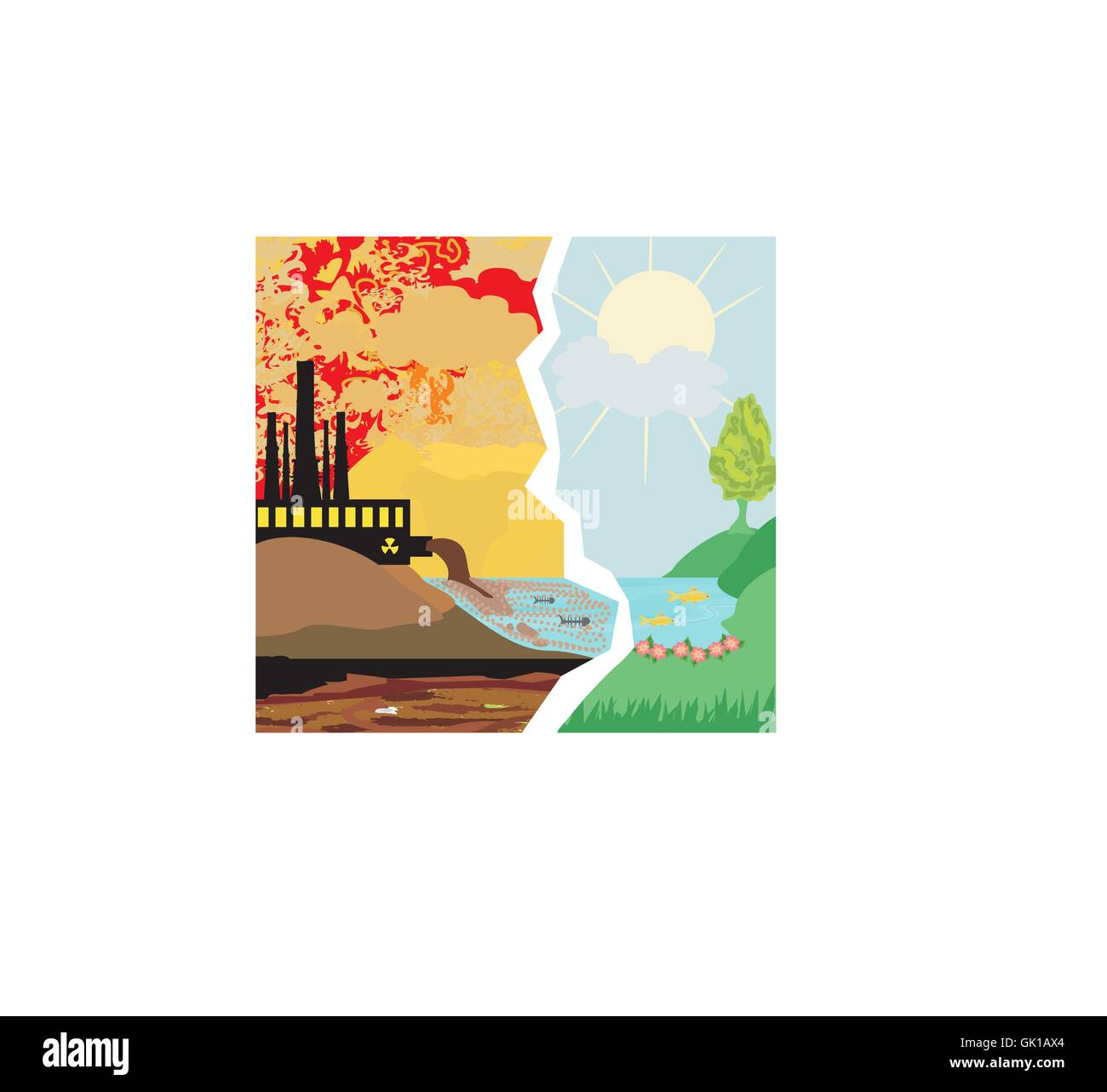 Polluting the Cut Out Stock Images & Pictures - Alamy