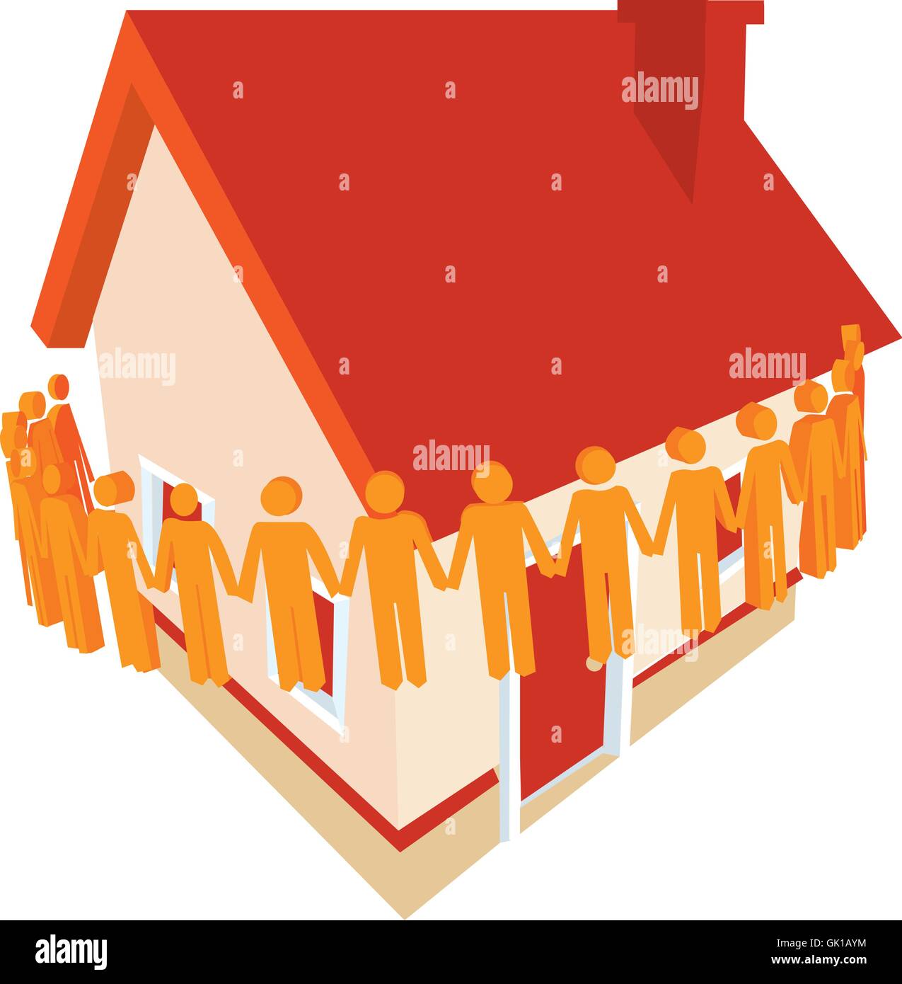 Connecting with real estate Stock Vector Image & Art - Alamy