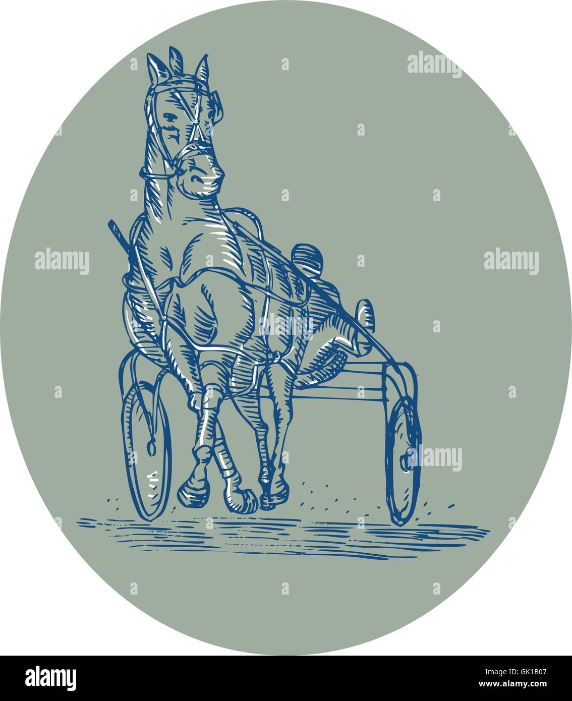 Horse board racing Stock Vector Images - Alamy