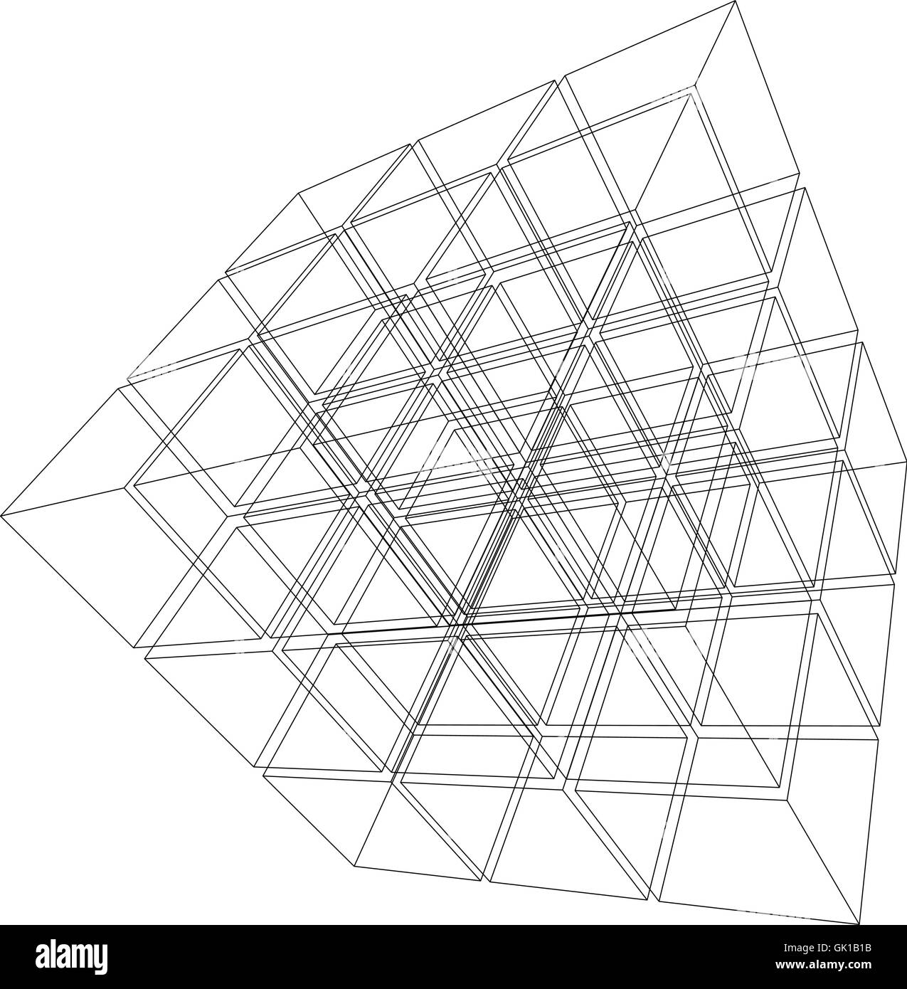 Vector illustration of 3d cubes Stock Vector Image & Art - Alamy