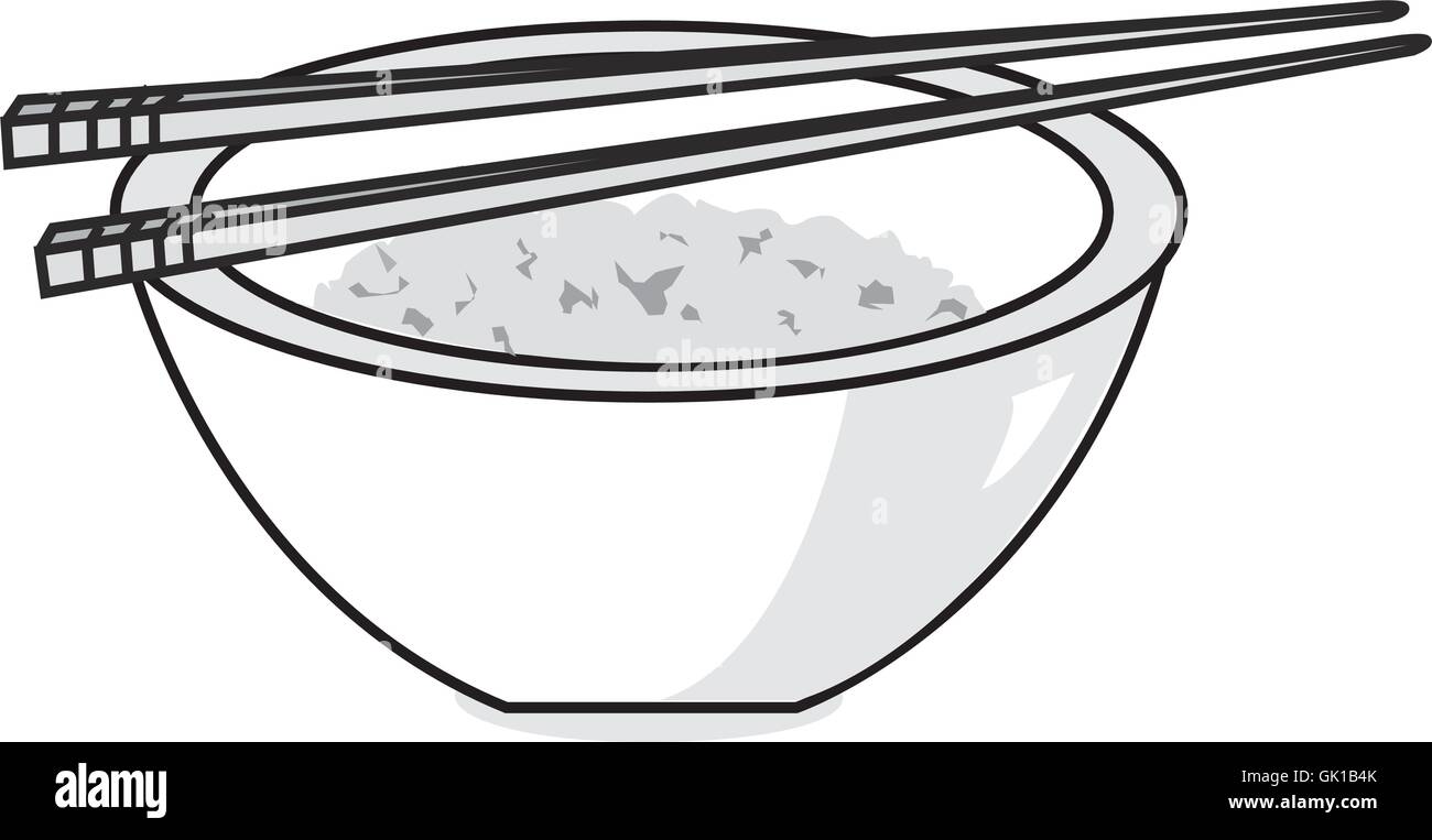 Black rice dish Stock Vector Images - Alamy