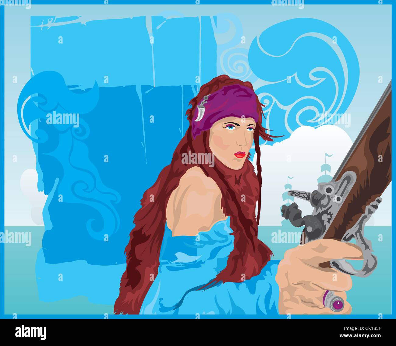 Lady cross Stock Vector Images - Alamy