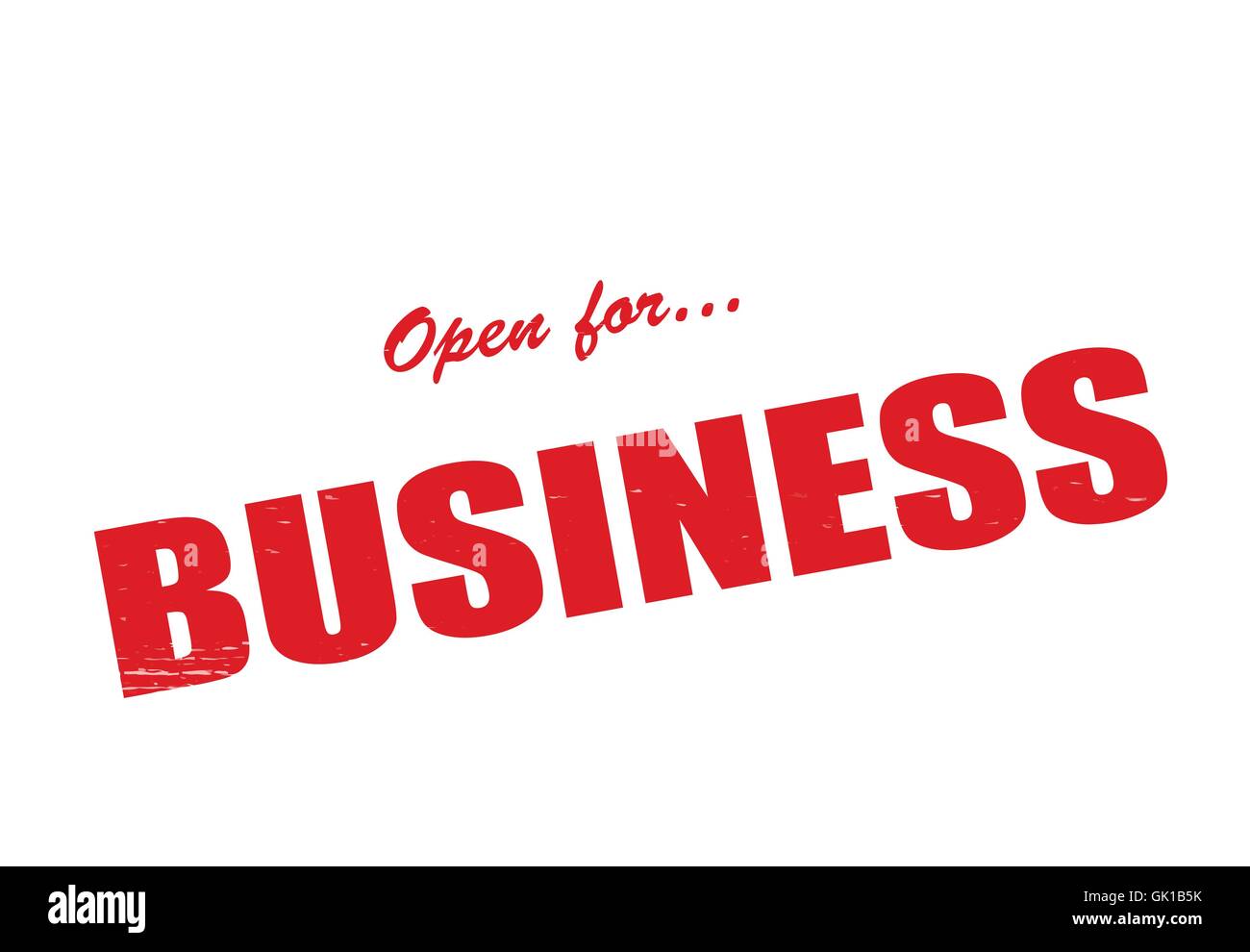 Open for business Stock Vector Image & Art - Alamy