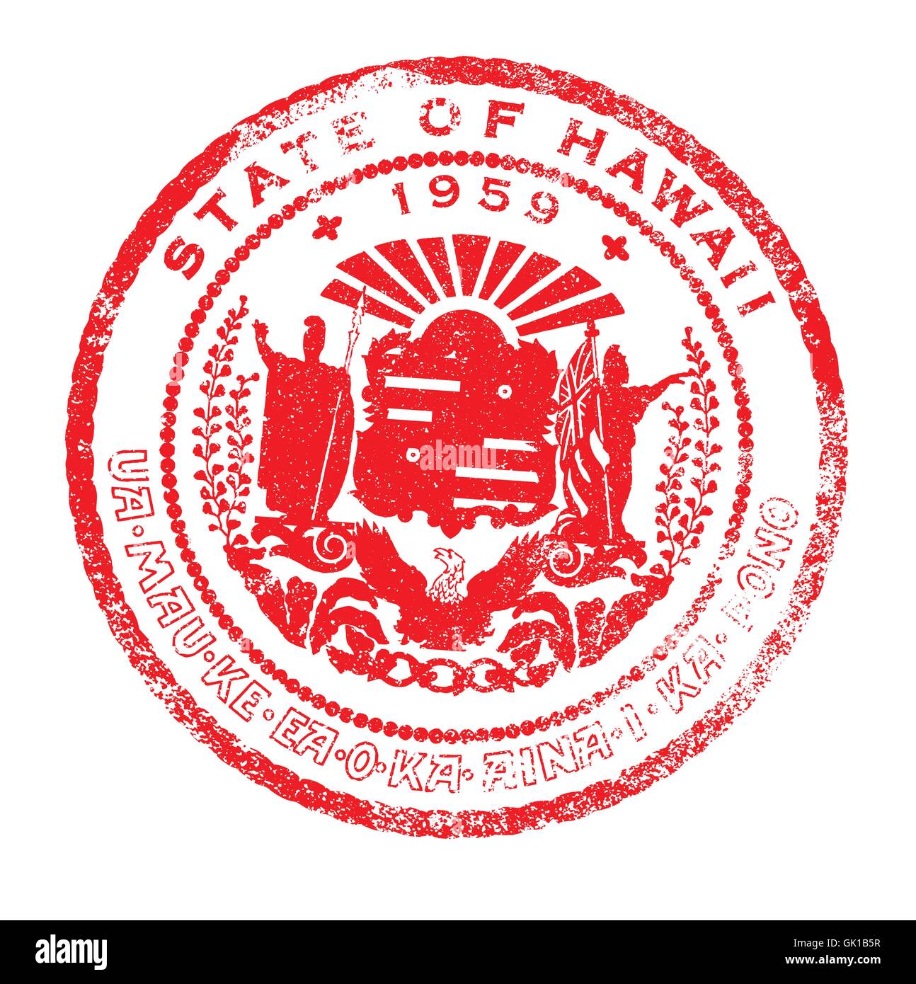 Hawaii stamp hi-res stock photography and images - Alamy