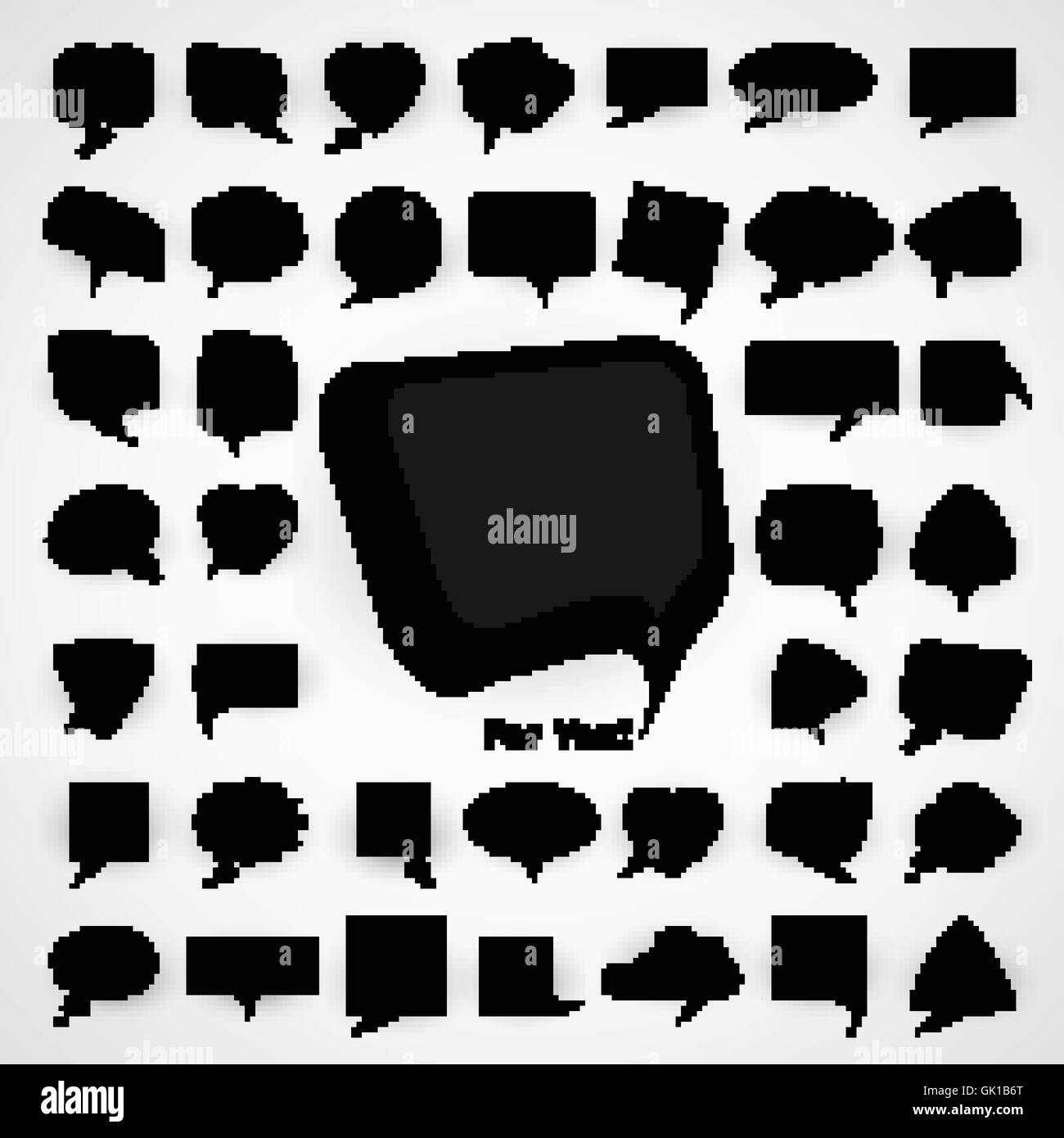 set of chat bubbles Stock Vector Image & Art - Alamy