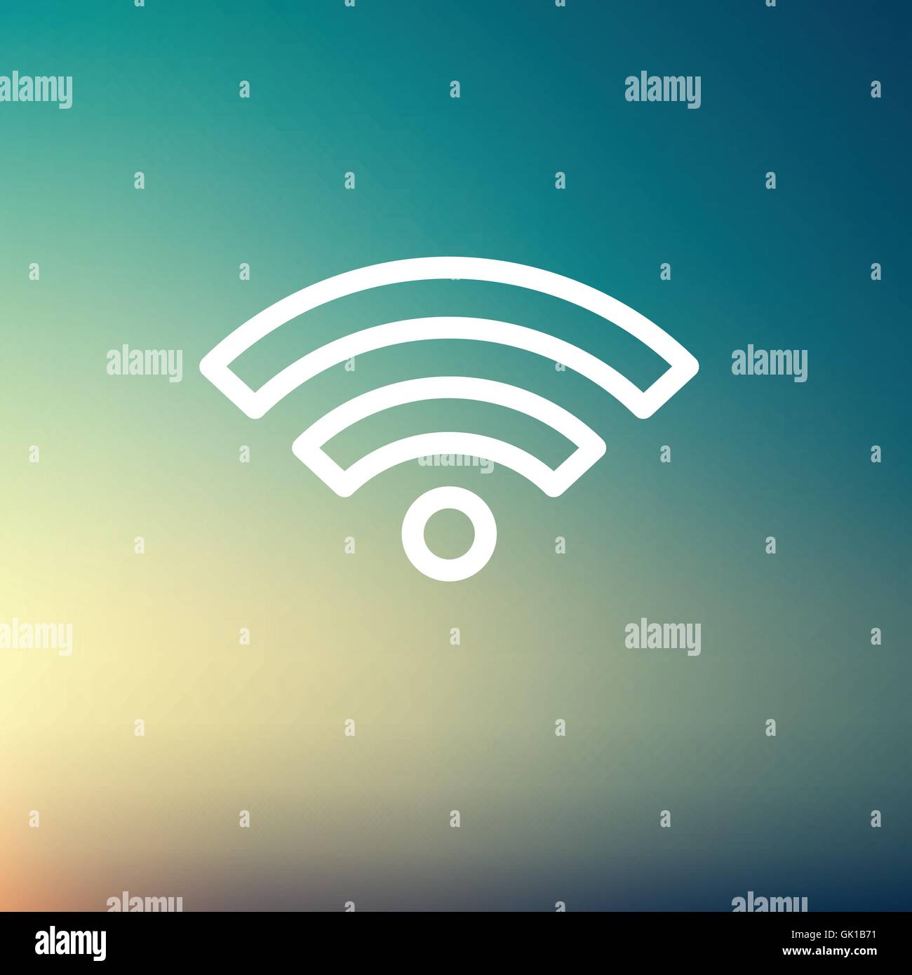 Wifi thin line icon Stock Vector Image & Art - Alamy