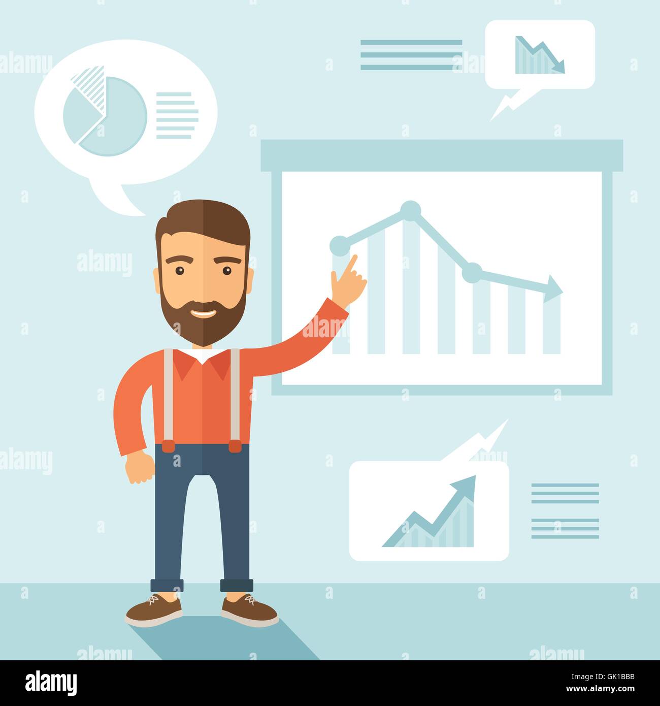 Boardroom presentation Stock Vector Images - Alamy