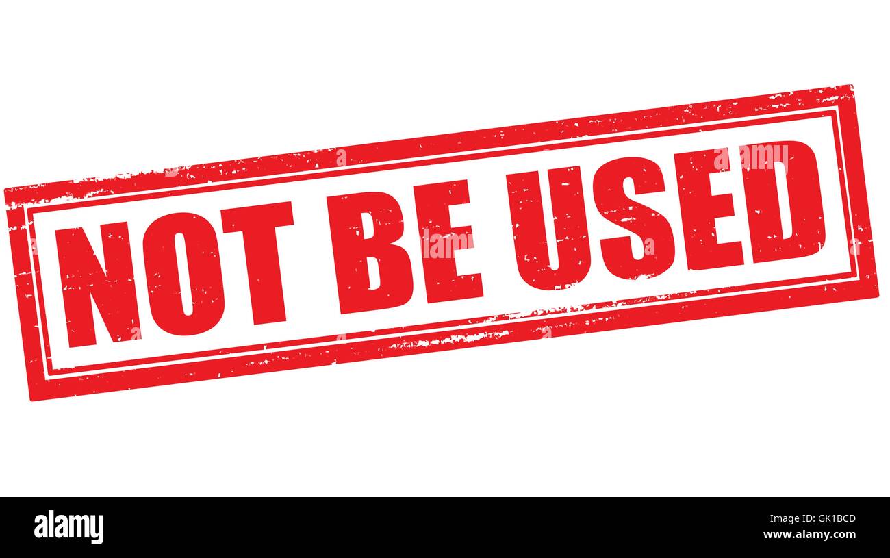 Not be used Stock Vector Image & Art - Alamy