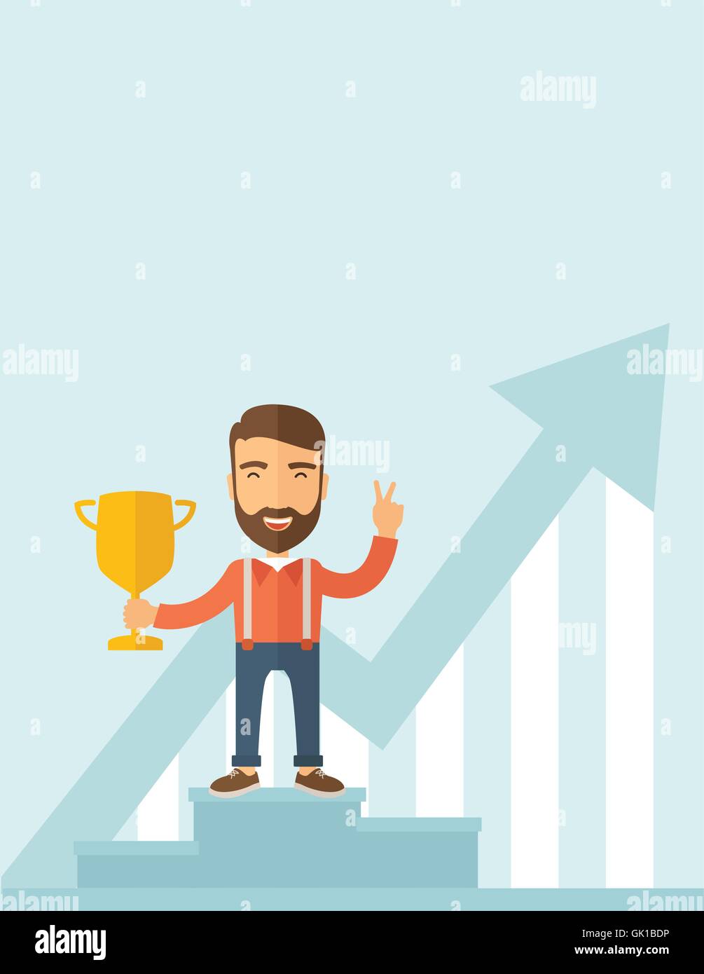 Successful triumph Stock Vector Images - Alamy