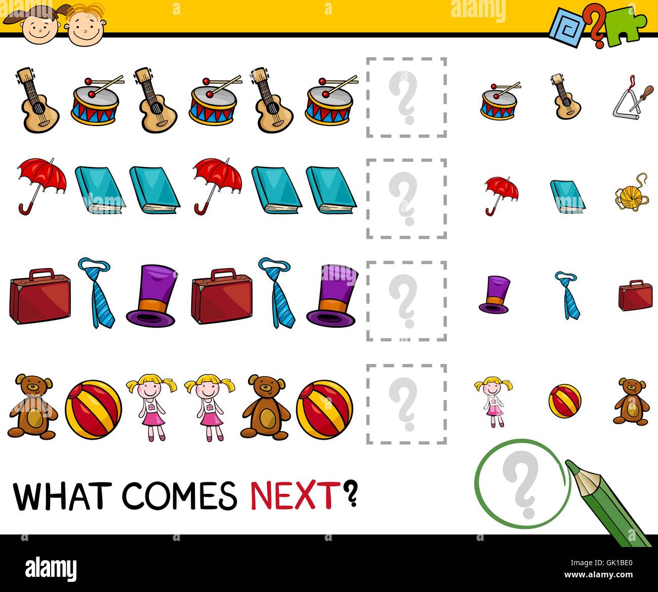 what comes next game cartoon Stock Vector Image & Art - Alamy