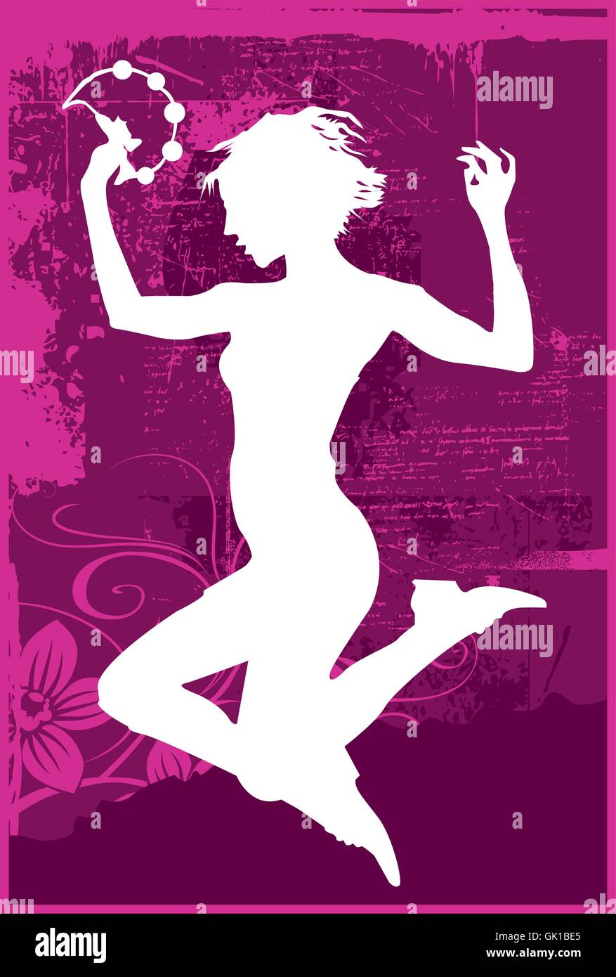 Music play woman Stock Vector Images - Alamy