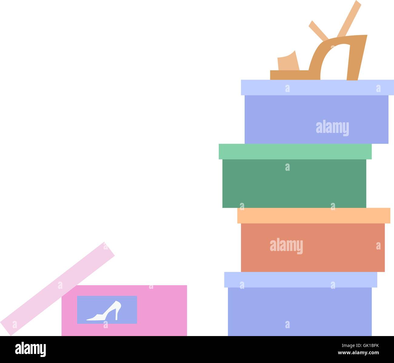 Fashion shoes Stock Vector Images - Alamy