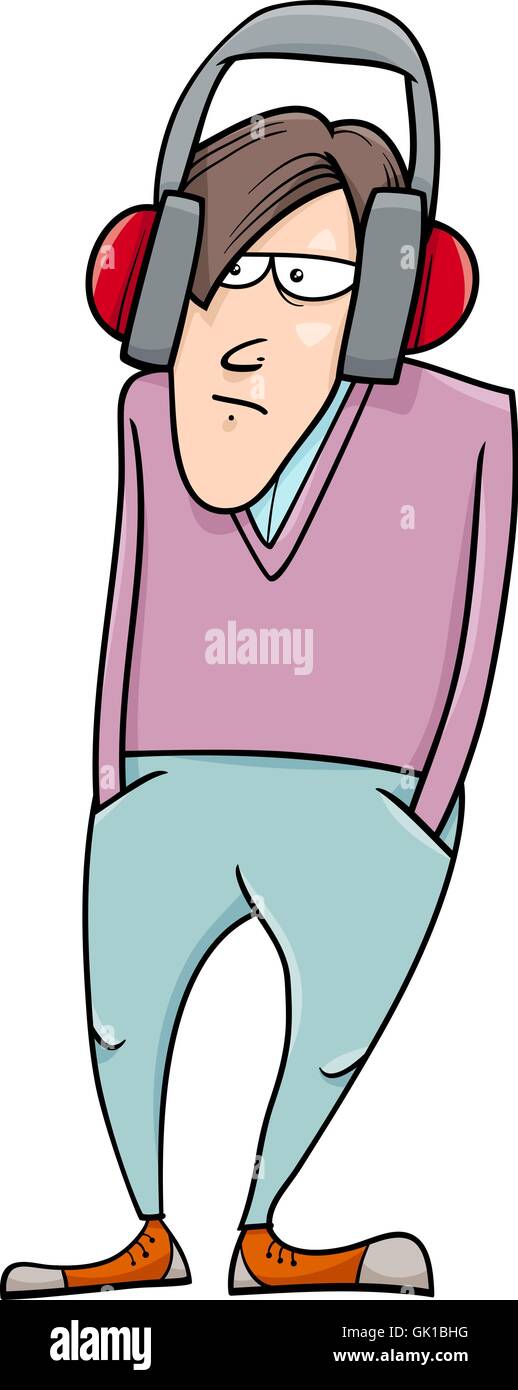 funky young man cartoon illustration Stock Vector Image & Art - Alamy