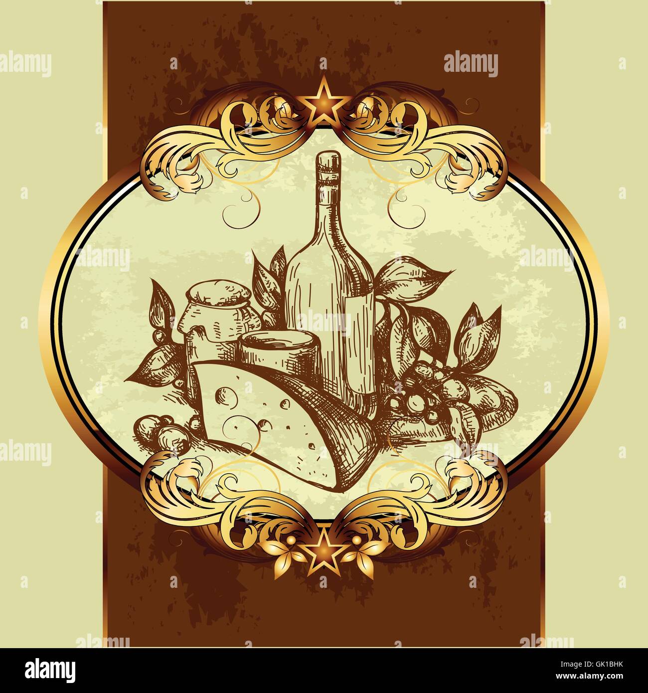 retro still life with frame Stock Vector Image & Art - Alamy