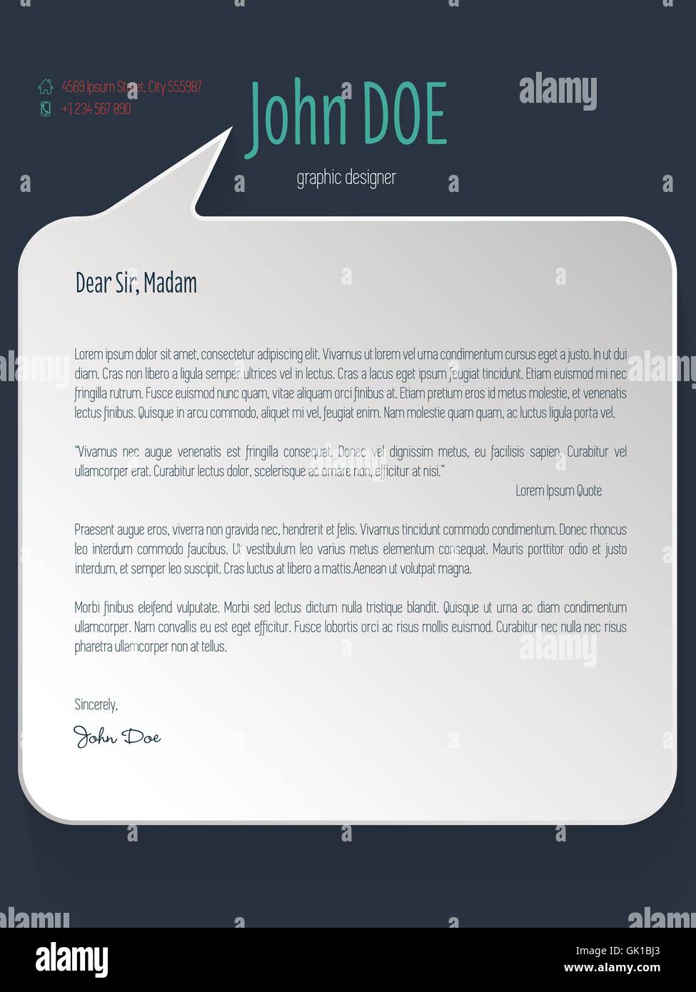 Cover letter hi-res stock photography and images - Alamy