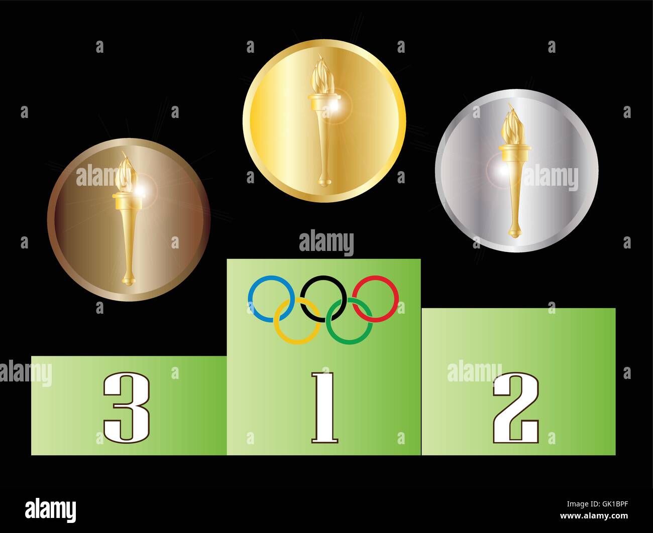 Olympic podium Stock Vector Images - Alamy