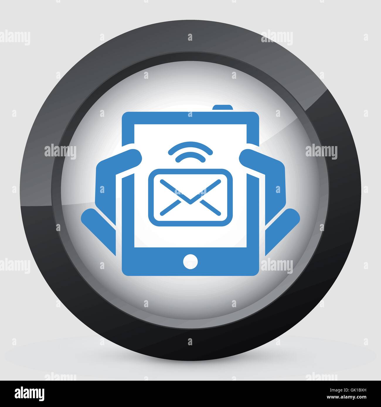 Tablet message icon Stock Vector Image & Art - Alamy